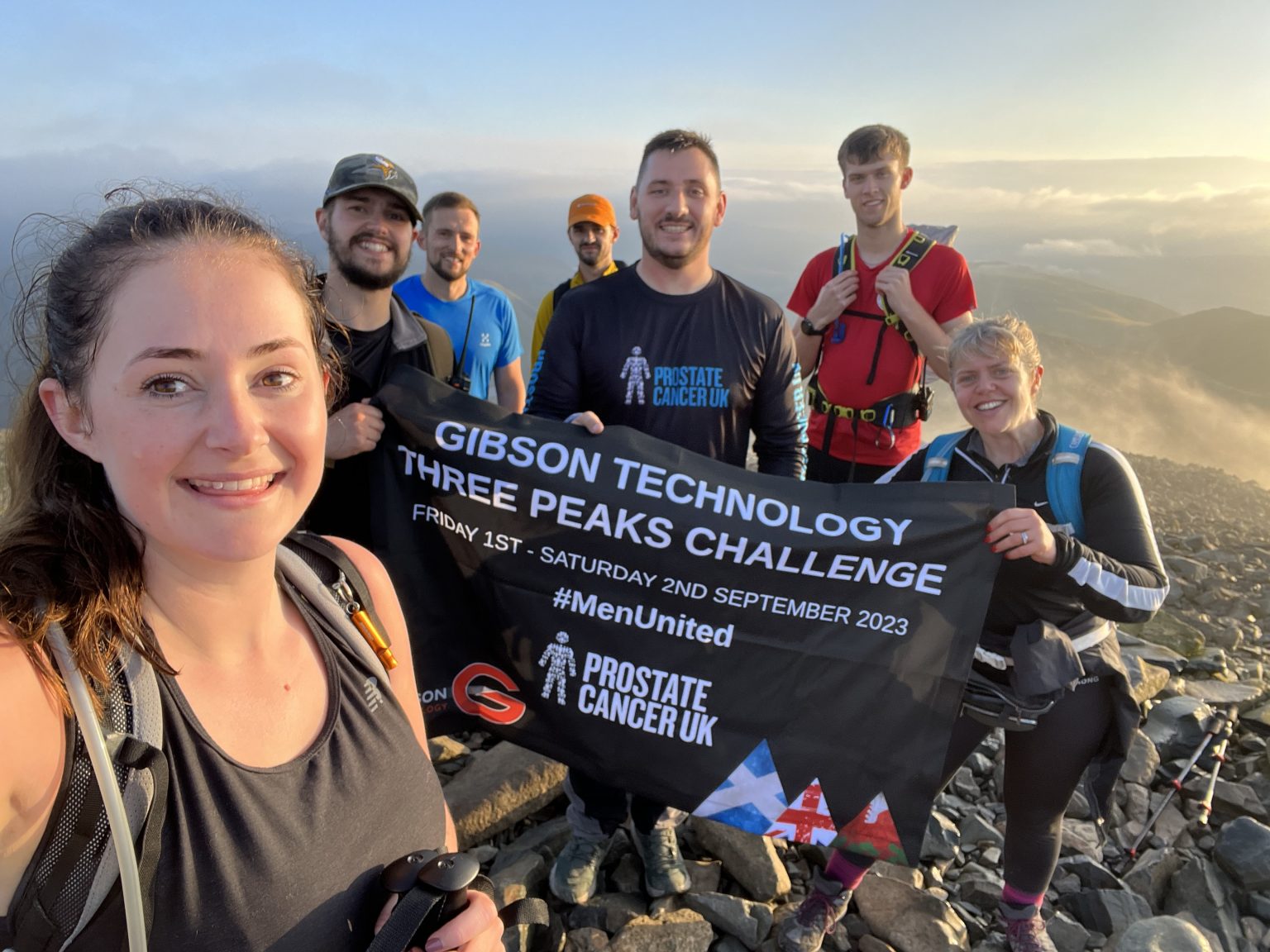 group-picture-top-of-scafell-pike - Gibson Tech
